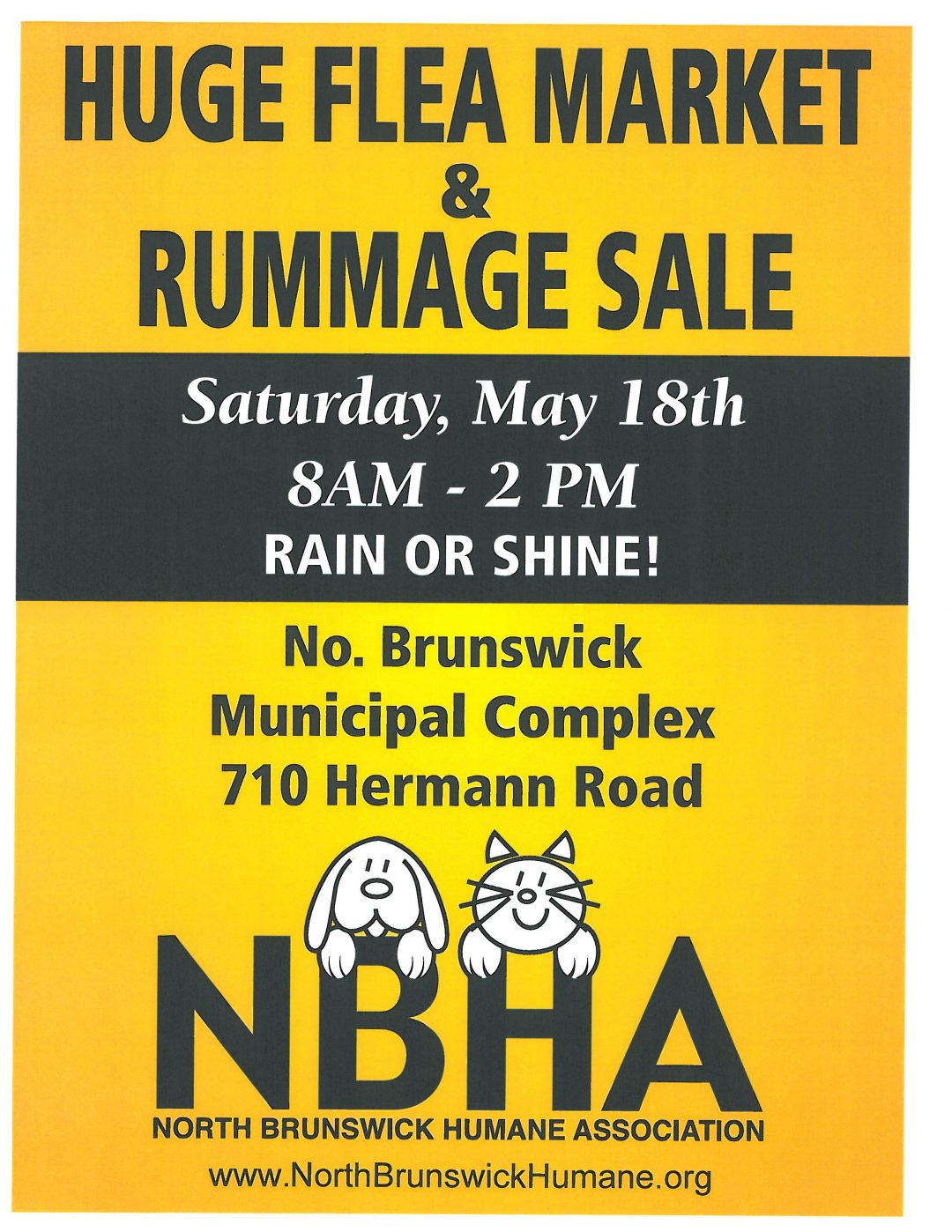 Flea Market/Rummage Sale - North Brunswick Humane Association